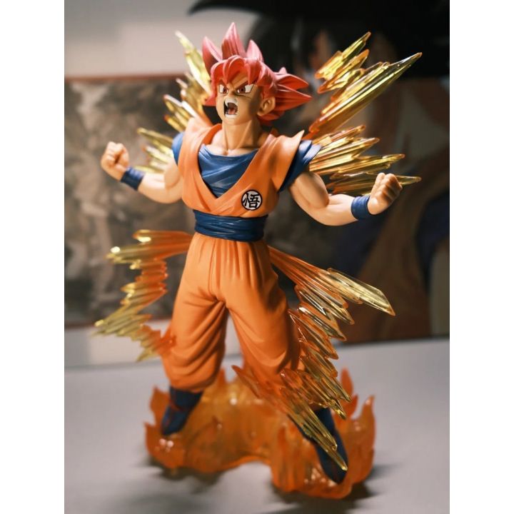 Dragon Ball Burst War Super Saiyan God Red-haired Goku 25cm with ...