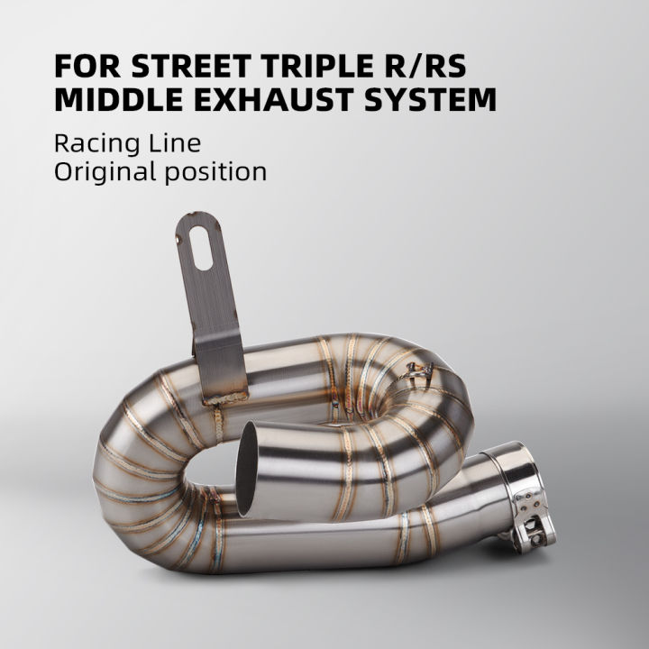 Exhaust system for Triumph 765, middle link pipe, original position ...