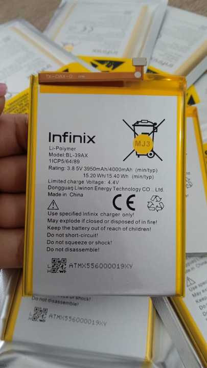 BATERAI BL-39AX BL39AX Infinix Hot 4 X557 / Hot 4 Pro X556 Batre ...