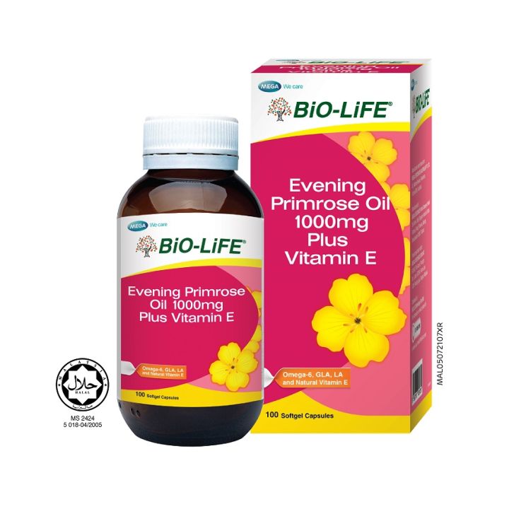 BIO-LIFE Evening Primrose Oil 1000mg Plus Vitamin E 100s | Lazada