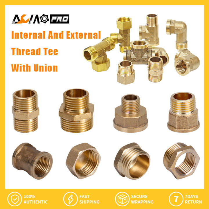 AumoPro 1pc 1/2" 3/4" Brass Pipe Fitting Male To Female Thread ...