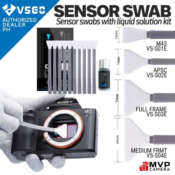 Sensor Cleaning Rod Swab with Solution M43 APSC Full Frame Medium ...