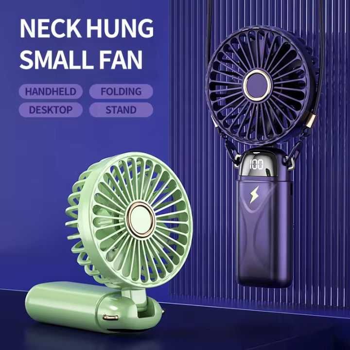 SYCAT-X5 6000mAH Mini Fan Portable Rechargeable Digital-display Multi ...