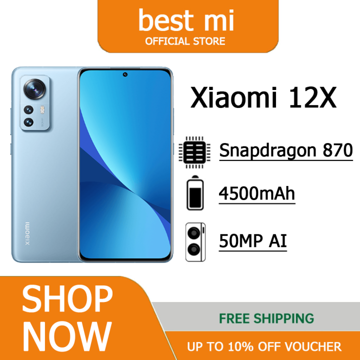 Xiaomi MI 12X Smartphone 67W Fast Charging Qualcomm Snapdragon 870 50MP ...