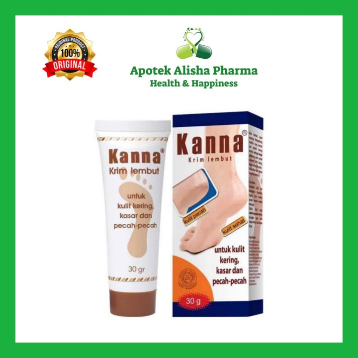 Kanna Krim Lembut 15/30gr - Kana Biru Cream Pelembut Kulit Siku / Lutut ...