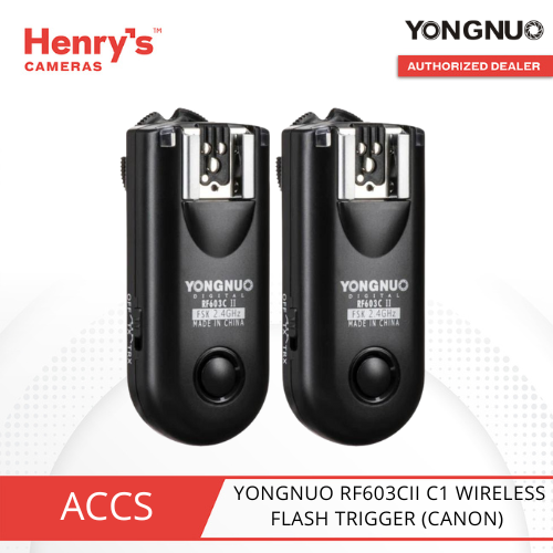 YONGNUO RF603CII C1 WIRELESS FLASH TRIGGER (CANON) - HENRY'S CAMERAS ...