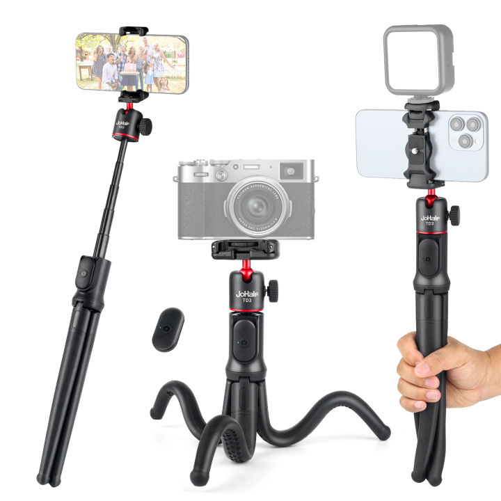Andoer Stick Stand With Remote Shutter Mirrorless Octopus Stick Stand 1 ...