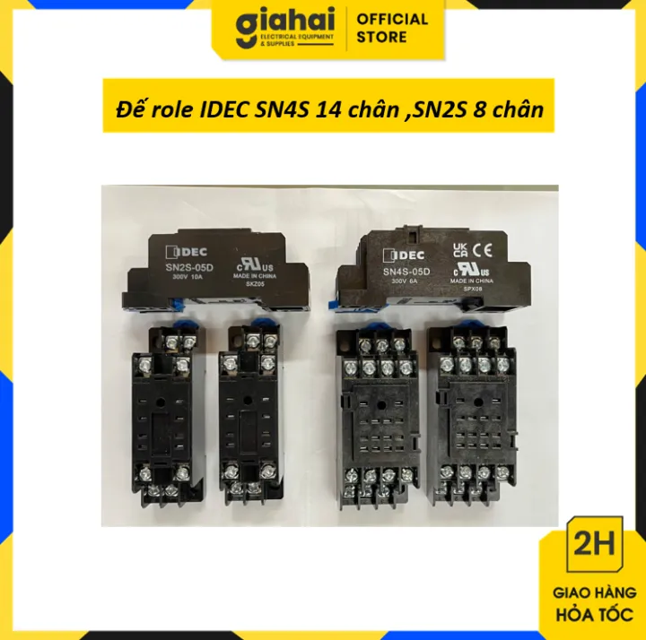 Đế role IDEC SN4S 14 chân ,SN2S 8 chân TBD258 | Lazada.vn