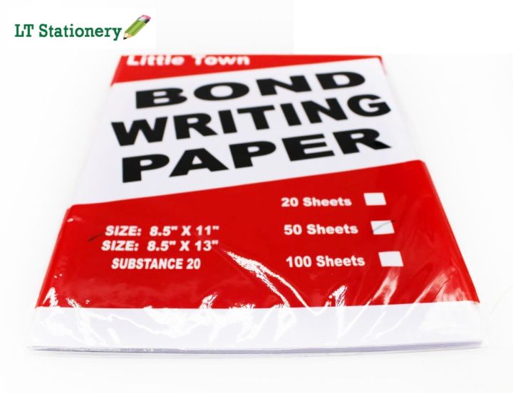 Little Town Bond Paper/ Bond Writing Paper 70gsm / Substance 20 | Lazada PH