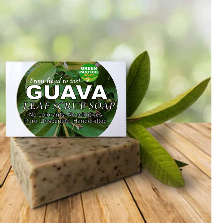 Guava Leaf Scrub Healing Soap and Shampoo Bar. No colorants. No ...