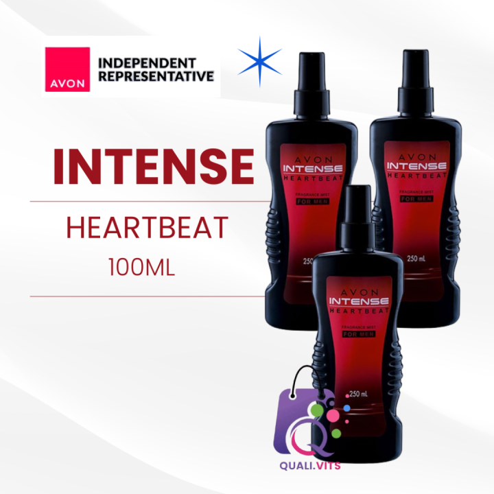 AVON Intense Heartbeat Fragrance Mist for men 100 ml 1 BOTTLE | Lazada PH
