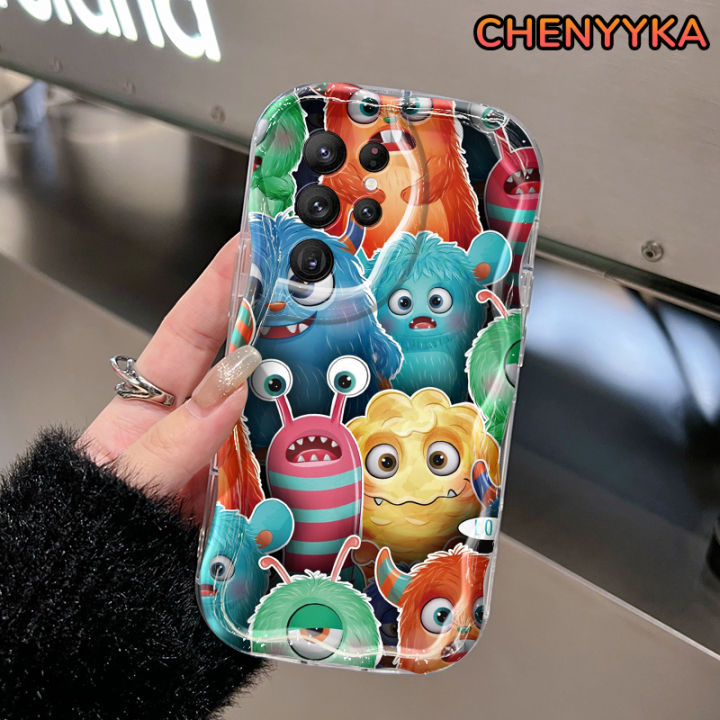 CHENYYKA Casing Hp Samsung Galaxy S22 Plus S22 Ultra Case Pola Monster ...