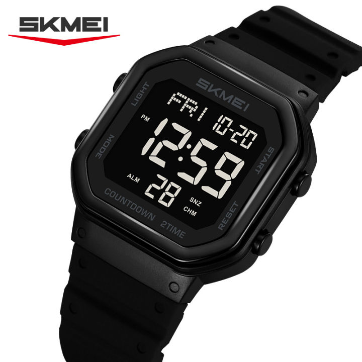 SKMEI EL Light Waterproof Electronic Watches Sports Digital Wristwatch ...