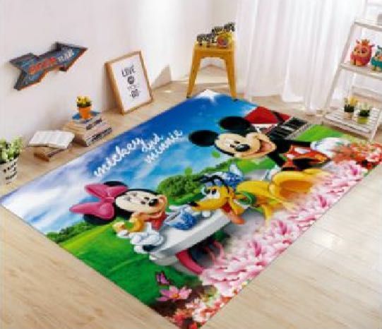 karpet mickey / carpet velvet 3d cartoon mickey mouse floor mat | Lazada