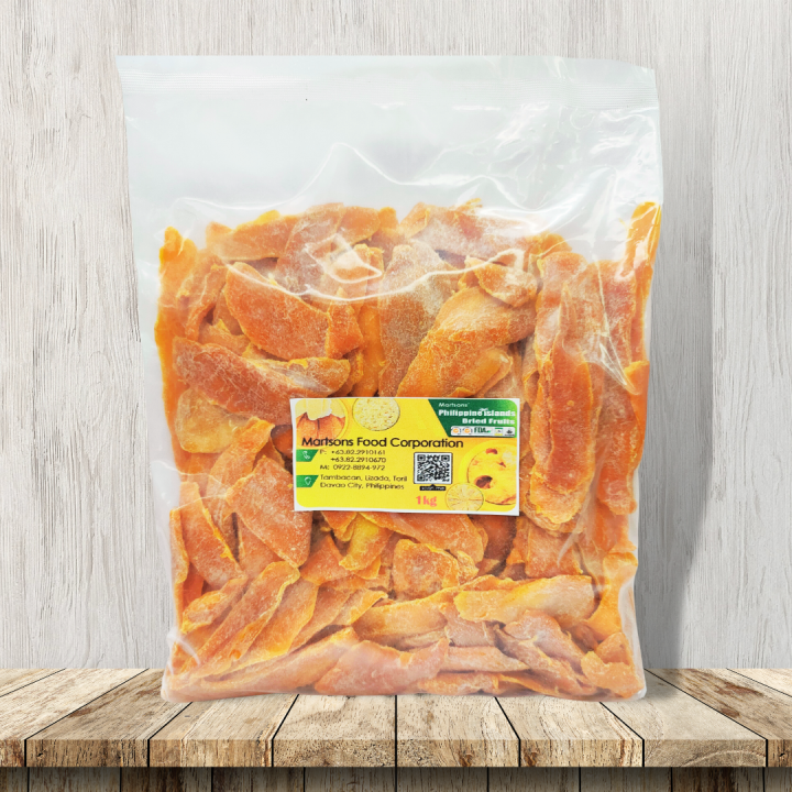 1kg Dried Mango Slices (Packed in transparent plastic bag) | Lazada PH