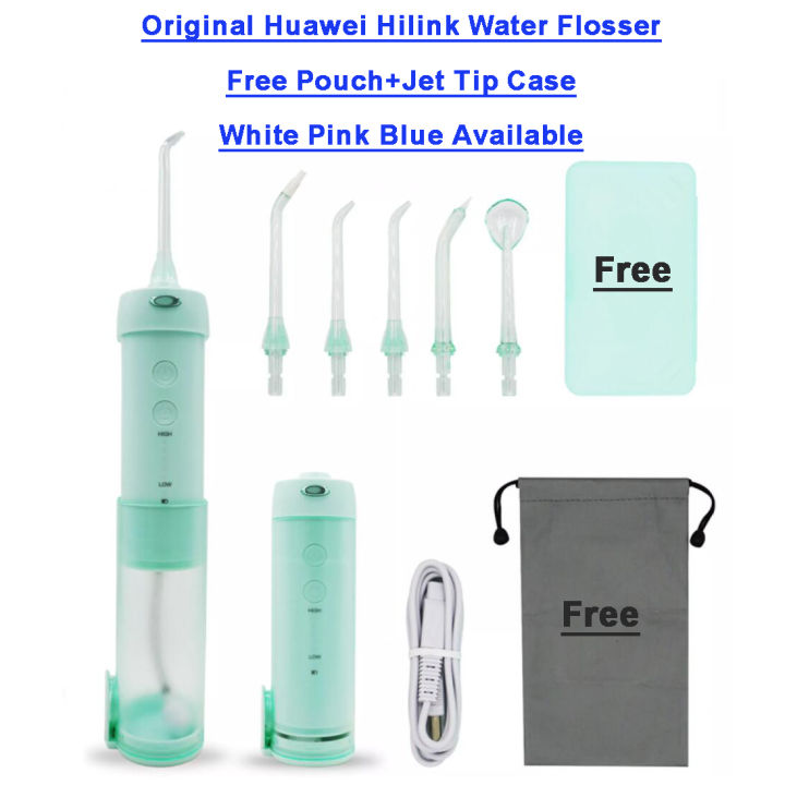 (Free Pouch+Jet Tip Case) Huawei Hilink 5 Modes Portable Oral Irrigator ...