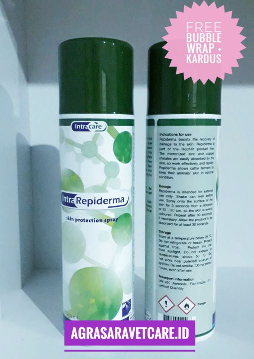 INTRA REPIDERMA 250 ml- OBAT LUKA HEWAN SPRAY | Lazada Indonesia