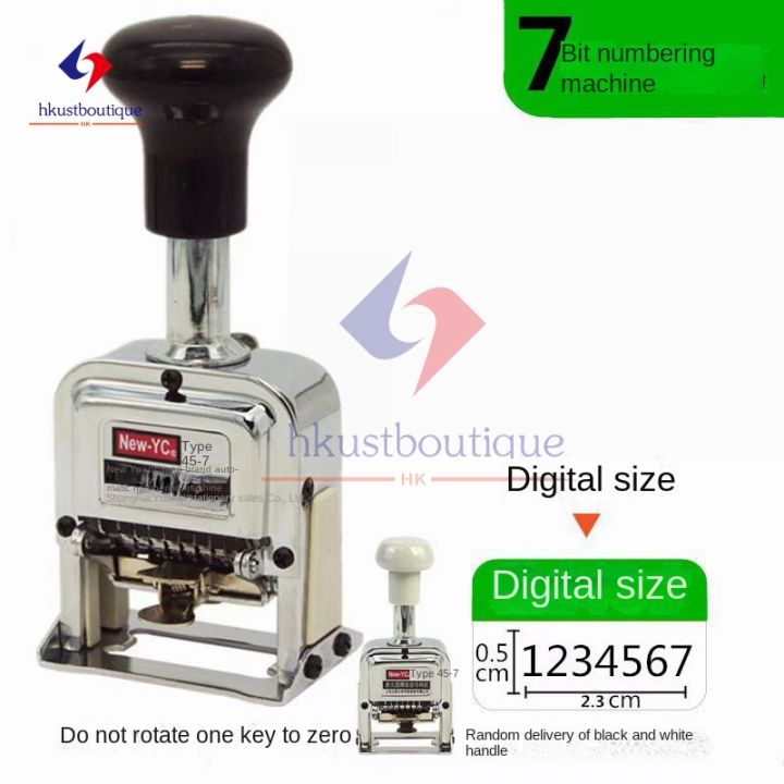 Numbering Machine Self-Inking Automatic - 7 DigitsPositionStamp | Lazada PH
