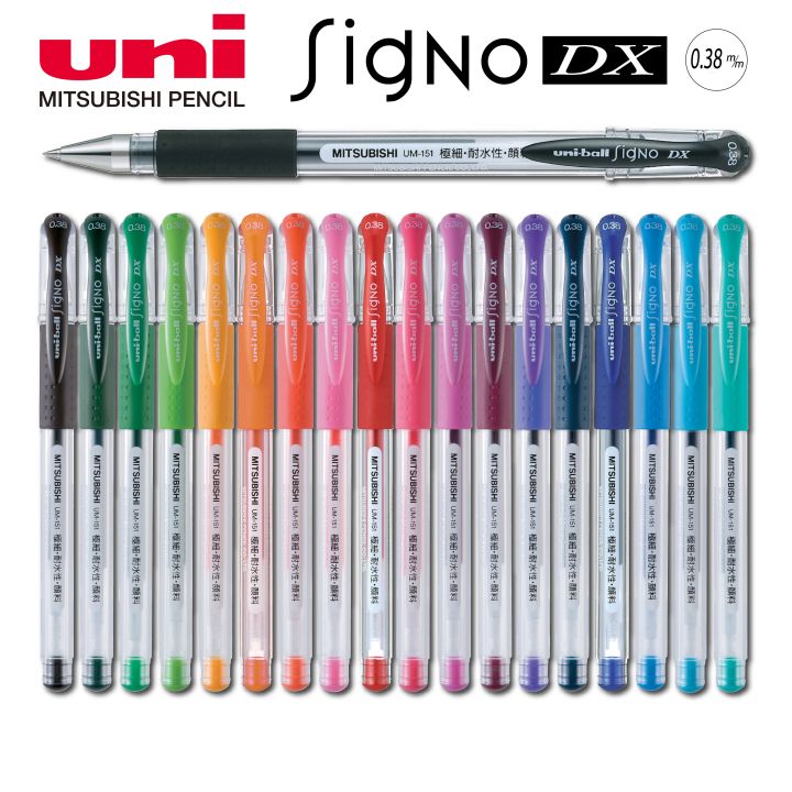 【Uni】Uni-ball Signo DX Gel Roller Pen 0.38mm UM-151 | Lazada