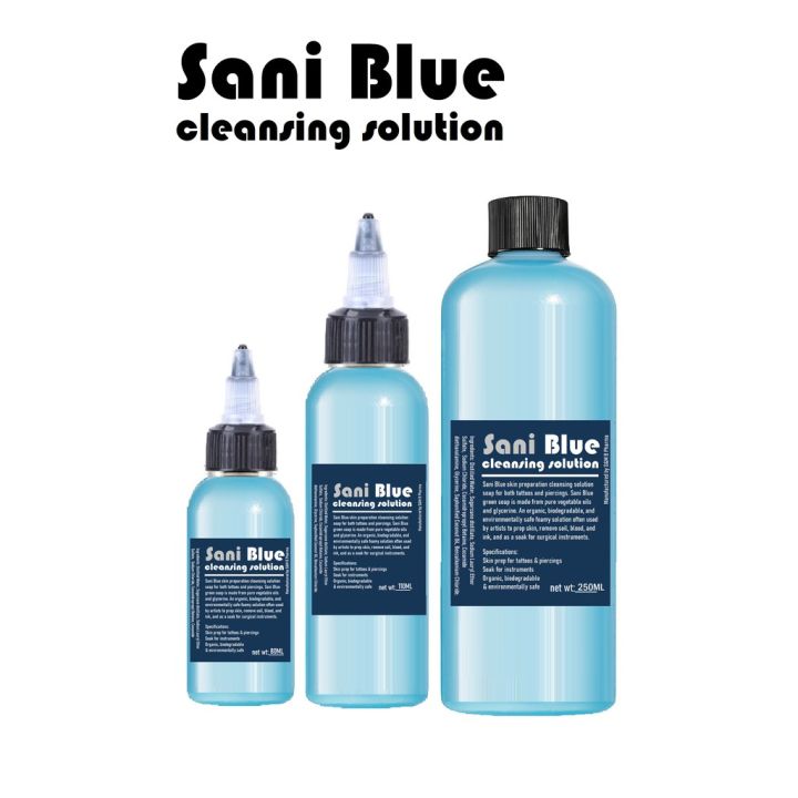 250𝘮𝘓 Blue soap Tattoo prep Cleansing Solution Sani Blue | Lazada PH