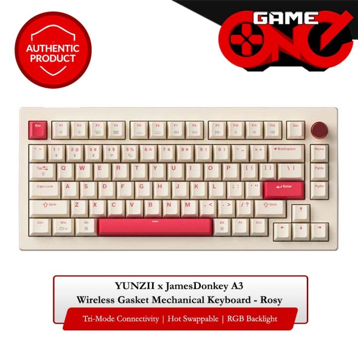 YUNZII x JamesDonkey A3 Tri-mode RGB Backlight Gasket Mechanical ...