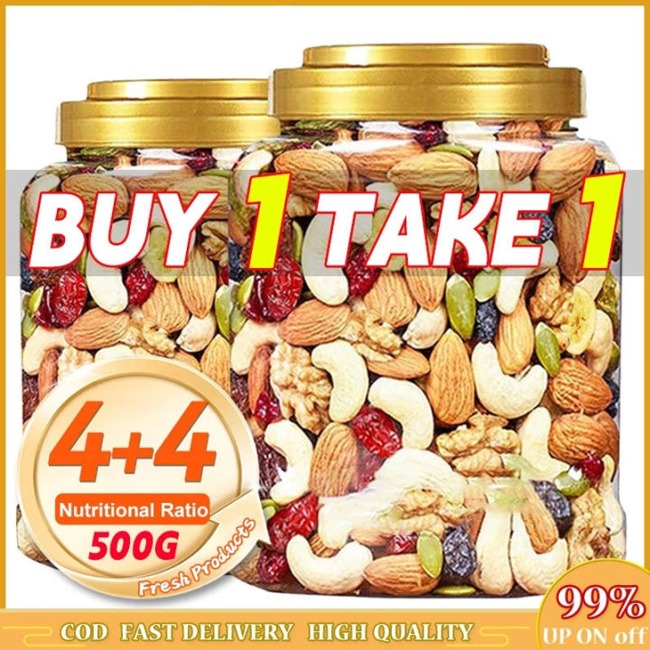 【SUPER SALE】500g Daily mixed nuts Bulk Dry Fruit Snack mixed nuts and ...