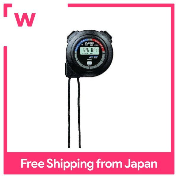 CASIO Stopwatch HS-3C-8AJH Black 1/100 second measurement 10 hours ...
