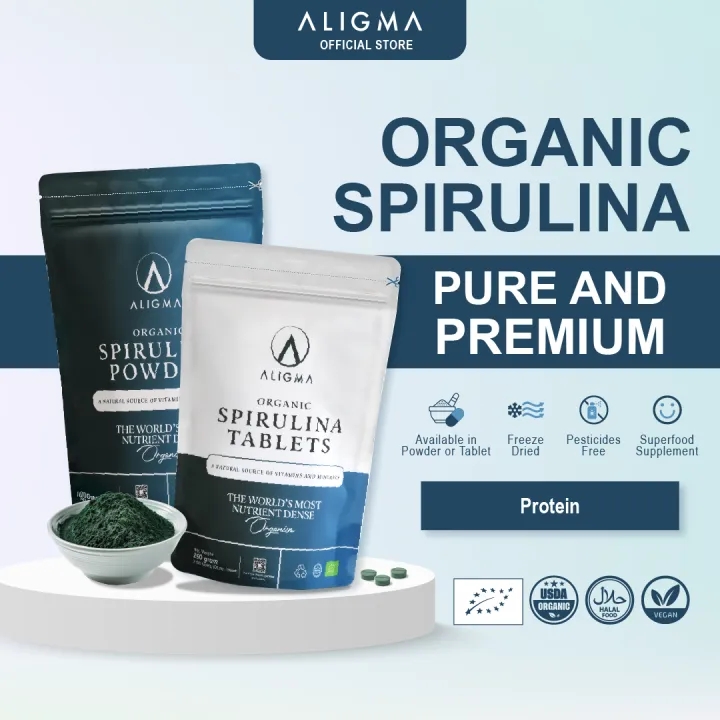 Aligma | Organic Spirulina Supplement, Superfood, Immunity, Halal ...