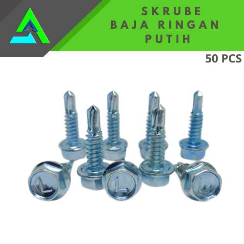 SEKRUP BAJA RINGAN ( PUTIH ) #10 X 16 PAKET 50 PCS | Lazada Indonesia