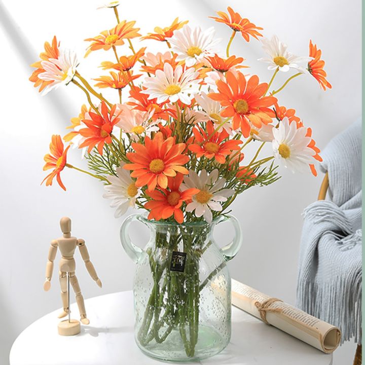 HEHJBY Trang trí Phòng Nhà Phụ kiện lễ cưới DIY Hoa cúc Bó hoa Hoa lụa ...