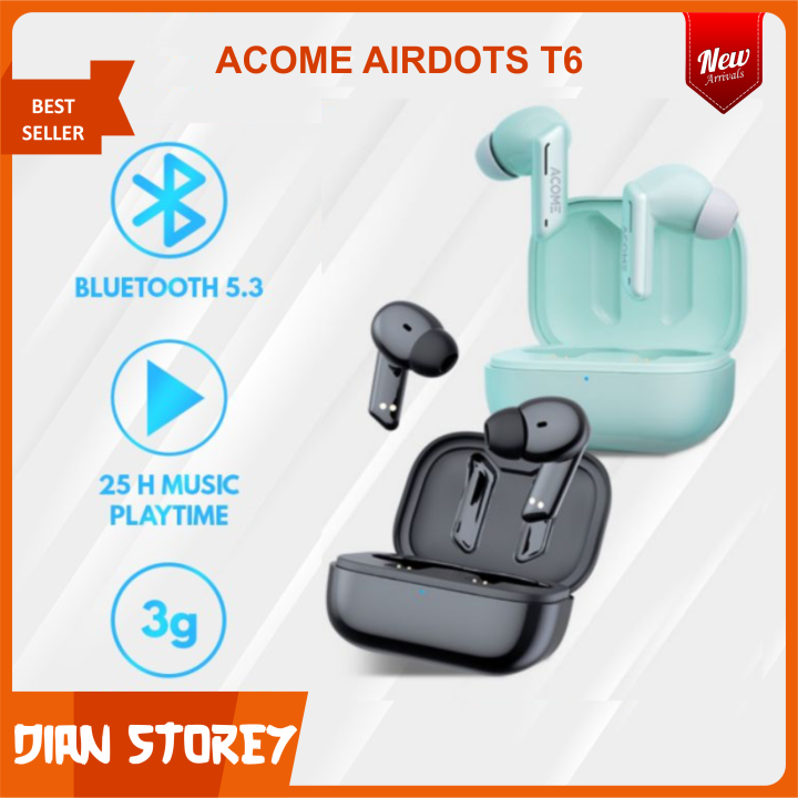 Acome TWS Airdots T6 5.3 Original Garansi Resmi | Lazada Indonesia