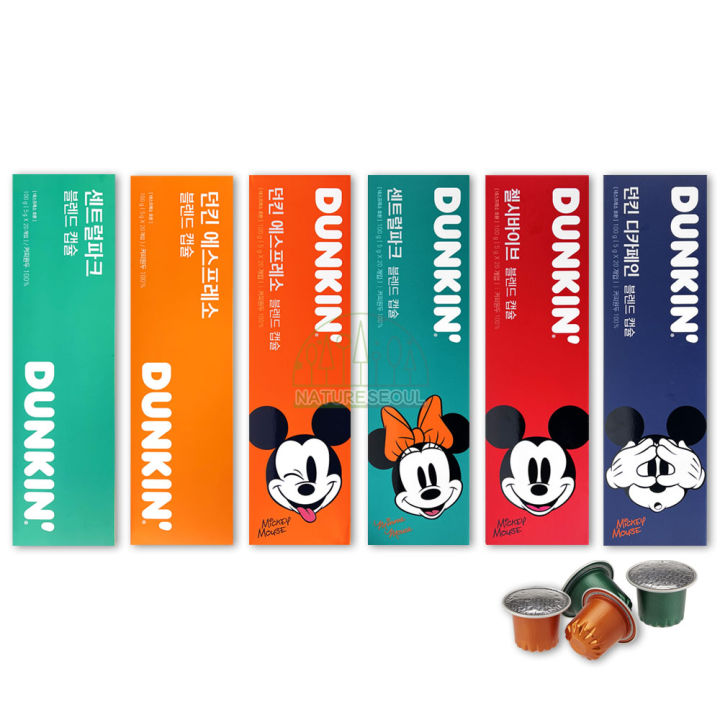 DUNKIN Capsule Coffee Disney 5g x 20 Capsules 1Box [Nespresso ...