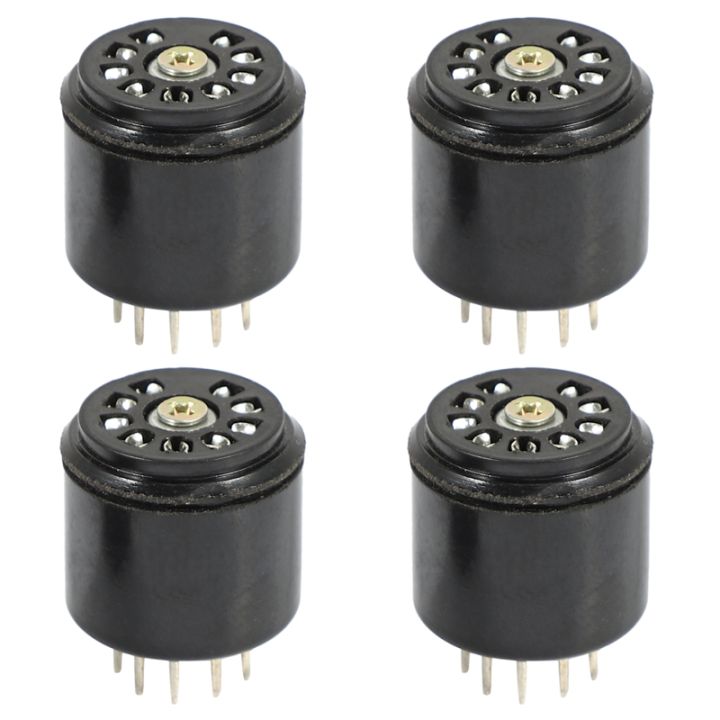 (THPE) 4x 9Pin Bakelite Vacuum Tube Socket Saver base For 12AX7 12AU7 ...