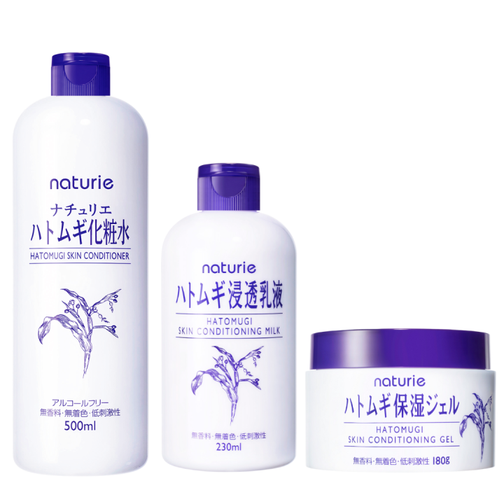 Japan Naturie Hatomugi Skin Conditioner - Lotion 500ml/ Gel 180g/ Milk ...