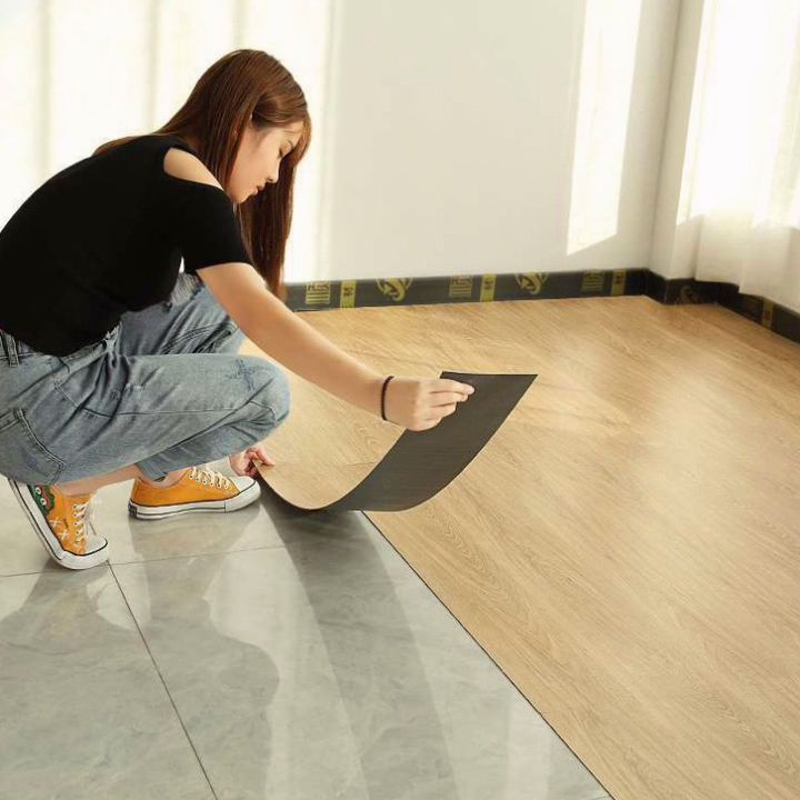 Waterproof Vinyl Floor Sticker 91x15cm Self Adhesive PVC Flooring ...
