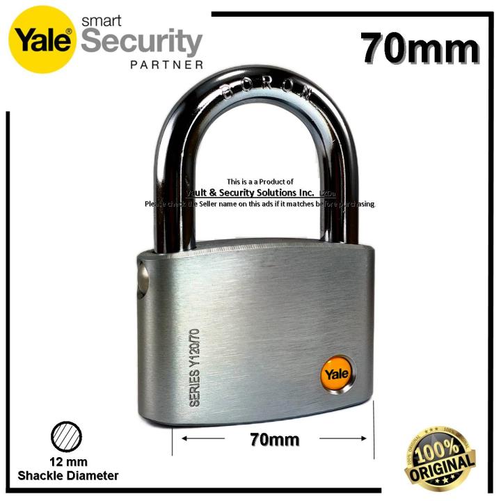 Yale Stainless Padlock Y120 70mm Boron Shackle Padlock Stainless Padlock Extreme Weather Padlock ...
