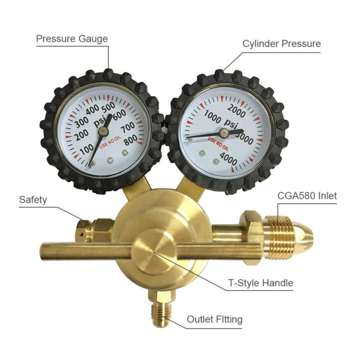 【In Stock+High Quality】Nitrogen Regulator With 0-600 PSI Delivery ...