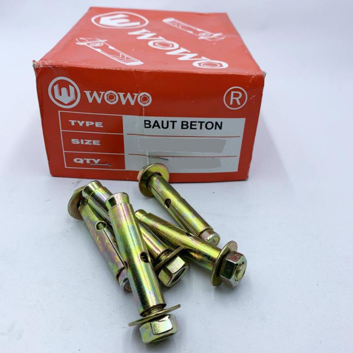 Inf - Dynabolt WOWO 12 x 60 / Dinabolt baut tanam beton | Lazada Indonesia