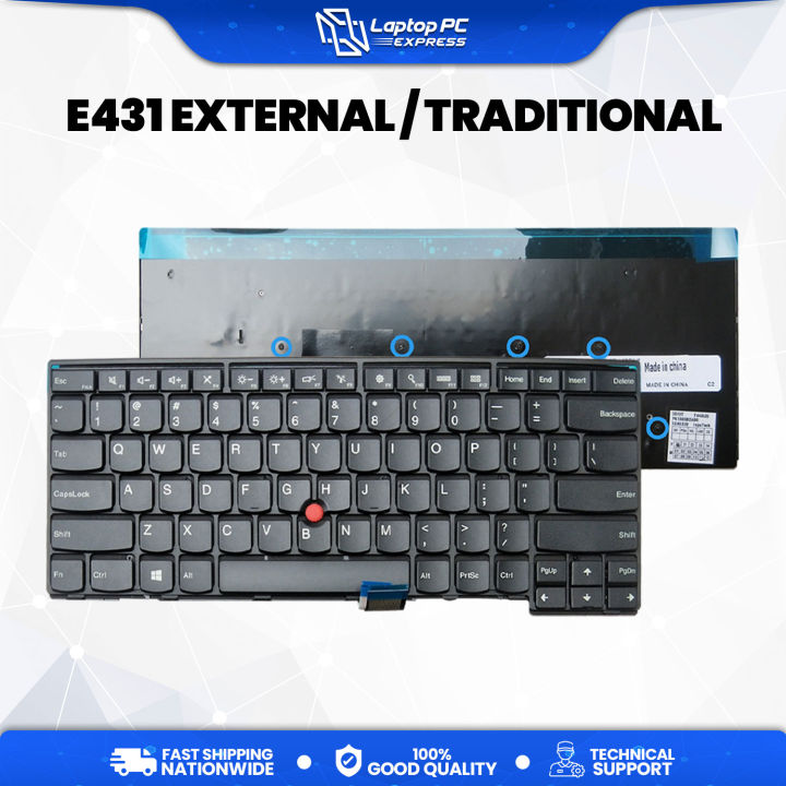 LPCE Laptop Keyboard E431 Compatible with Lenovo ThinkPad T440 Series ...