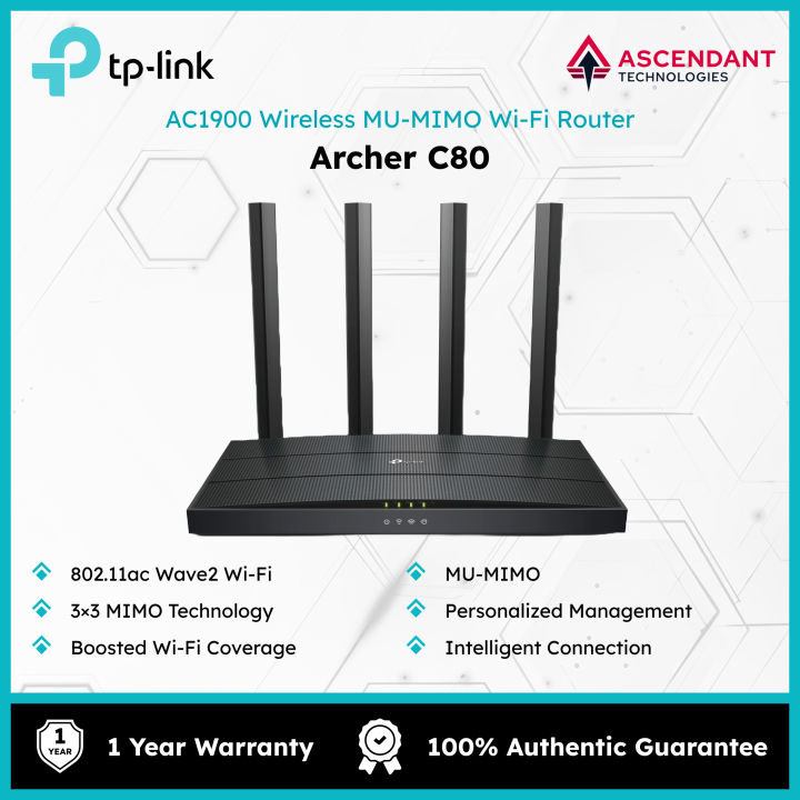 TP-Link Archer C80 | AC1900 Wireless MU-MIMO Wi-Fi 5 Router | Advanced ...