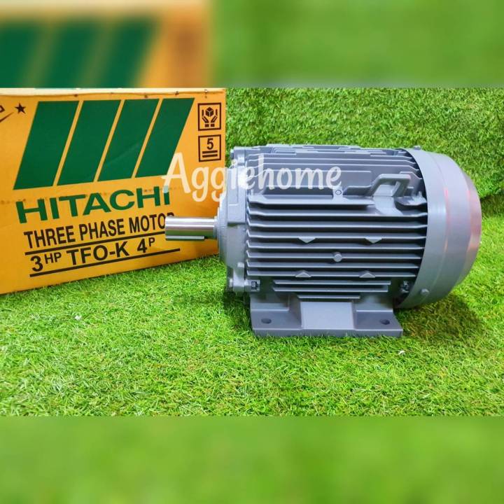 HITACHI มอเตอร์ รุ่น 3HP 4P TFO-K 380V IP44 (3แรงม้า) มอเตอร์ไฟฟ้า ฉนวนกันความร้อน ปั๊ม ติดตั้ง ...