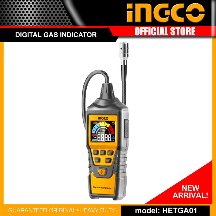 INGCO Digital Gas Indicator Combustible Gas Detection with LCD Display ...