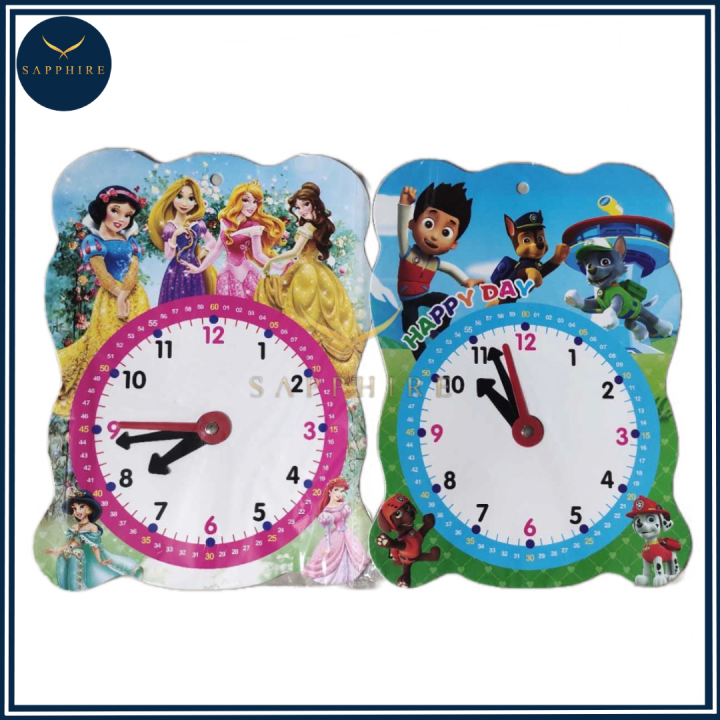 Character Paper toy Clock for kids Random Design | Lazada PH