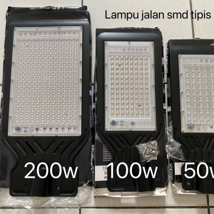 lampu led pju jalan AC 220V Listrik 50 watt lampu 50w -100w- 200w-putih ...