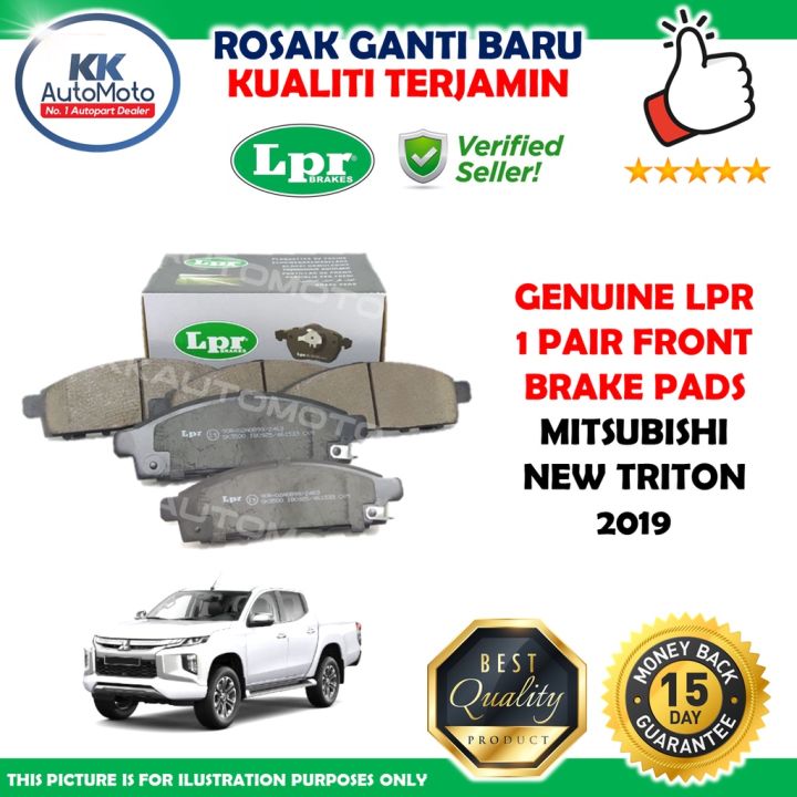 Mitsubishi Triton 2019 - Genuine LPR Front Set Brake Pads Brek Pad ...