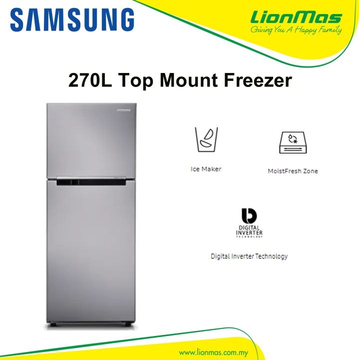 SAMSUNG 270L 2-DOOR DIGITAL INVERTER REFRIGERATOR, SAM-RT-22FARADSA ...