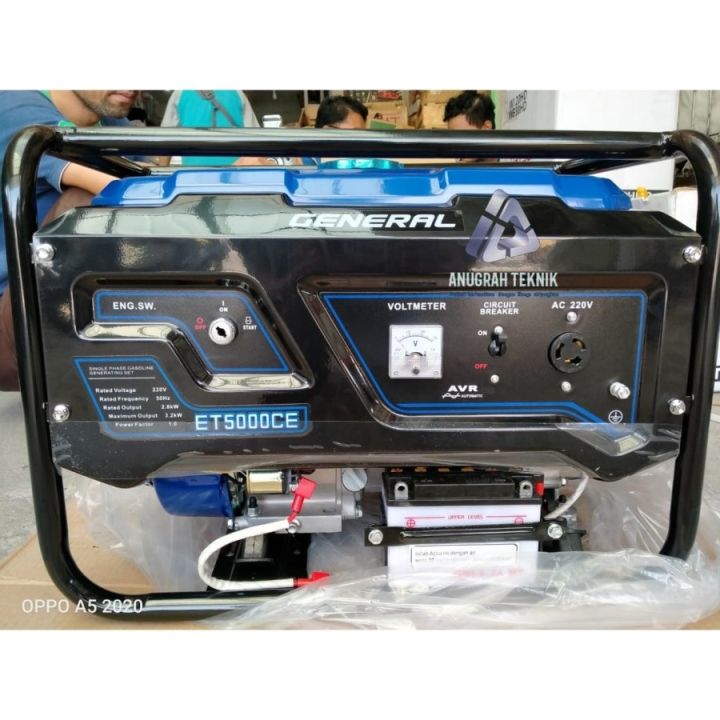 Genset 3000 Watt GENERAL ET 5000CE 1 Phase | Lazada Indonesia