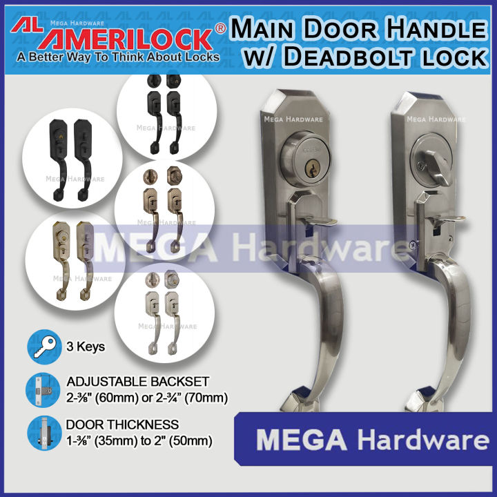 AMERILOCK Door Knob for Main Door Entrance Handle Set with Single ...