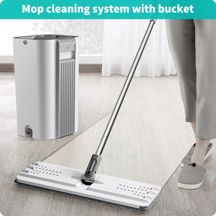 🌻 READY STOCK🌻High Quality Luxury Slim Scratch Mop Self-Wash And ...