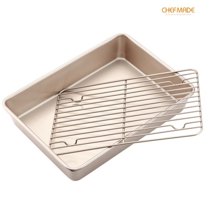 SG official store Chefmade 13"Non-stick baking pan with rack | Lazada ...